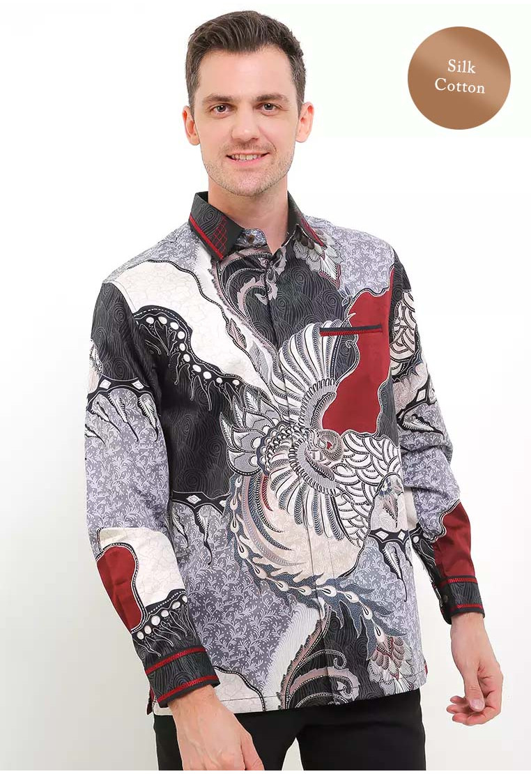 Kancana Embroidery Long Sleeves Silk Cotton